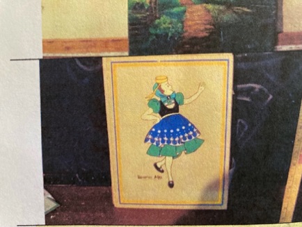 Bavarian Alps girl dancer